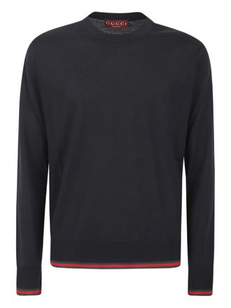 Gucci Pullover mit Rundhalsausschnitt - Blau
