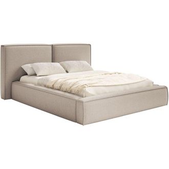 Selsey Selsey Tilves - Polsterbett 160x200 mit Bettkasten, Lattenrost, Chenille, beige
