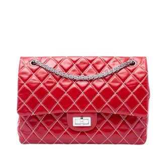 Chanel Sac port&eacute; &eacute;paule Pre-owned Double Flap - Femme - Pre-owned - Rouge - Taille: ONE Size