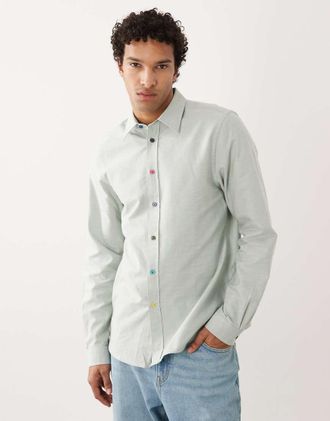 Paul Smith Chemise ajust&eacute;e &agrave; manches longues - Bleu clair