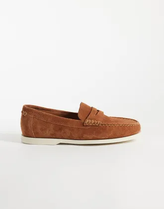 Polo Ralph Lauren Merton mocassins en daim marron moyen