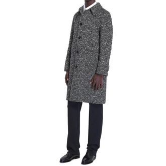 Celine Mens Gray Mohair Coat Clothing
