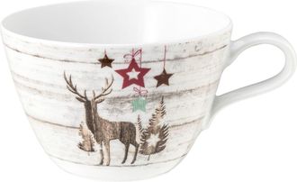 SELTMANN WEIDEN Milchkaffeetasse 0,37 l - Seltmann Weiden Life Christmas - Lieferumfang: 1 Stück (Wählen Sie Ihre Wunschmenge)