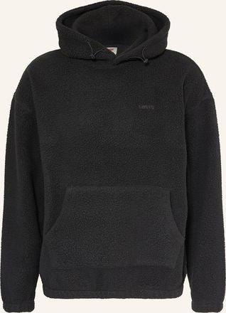 Levi's Fleece-Hoodie schwarz