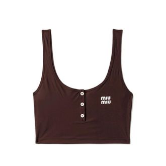 Miu Miu Stretch-jersey Top