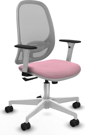 Piqueras y Crespo B&uuml;rostuhl, zylindrisch, mit 1D-Armlehnen, h&ouml;henverstellbare Lendenwirbelst&uuml;tze, ausgestattet mit 3 Positionen und Schneideschaum, mit Rollen von 65 mm