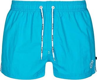 Bugatti Short de bain court pour homme en bleu, vert, bleu marine, rouge, noir ou turquoise, Turquoise., L