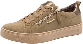 Tamaris Comfort baskets femme plates avec fermeture &eacute;clair loisirs, Pepper Suede, 37 EU