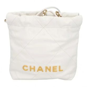 Chanel Pre-owned Cuir sacs-chanel - Femme - Pre-owned - Blanc - Taille: ONE Size