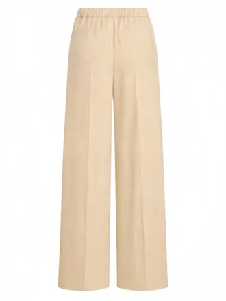 Patou Wide-Leg Cotton Bio Trousers - Beige