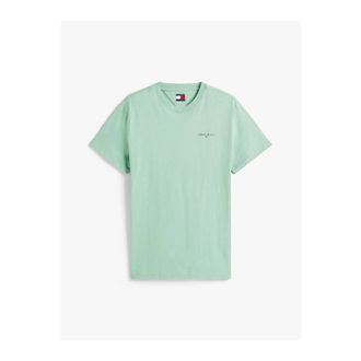 Tommy Jeans Homme, Tops, Vert, Taille: XL TShirt MC logo coton