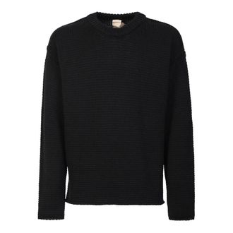 Ten c Schwarzer Strickpullover mit Rundhalsausschnitt - - Knitwear - Herren - Schwarzk - M