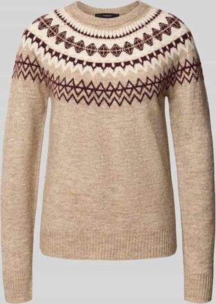 Vero Moda Pullover mit kontrastreichem Rundhals-Strickmuster