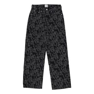 Arte Allover Logo Pant - - Trousers - Herren - Schwarzk - W36