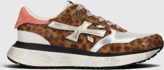 Premiata Lauryn Animal-Print Ponyfell-Sneakers mit Kristallverzierungen