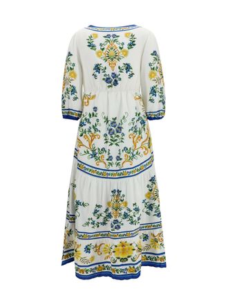 Farm Rio Emily Dress - White