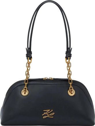 Karl Lagerfeld Hobo Bags - SMALL K/AUTOGRAPH BOWLING Schultertasche - Gr. unisize - in Schwarz - f&uuml;r Damen