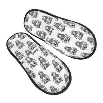 Generic Pantoufles Moelleuses Chouette Mignonne De Dessin Anim&eacute; Chausson L&eacute;g&egrave;res Respirantes Slippers Pour Int&eacute;rieur Homme Unisex L