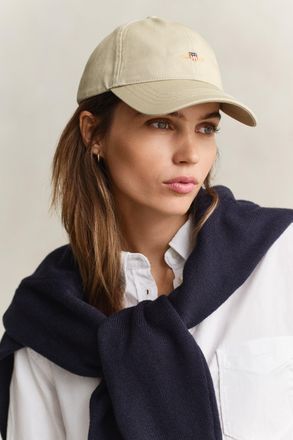 GANT Damen Shield Cap aus Baumwolltwill (ONE SIZE) COUNTRY BEIGE