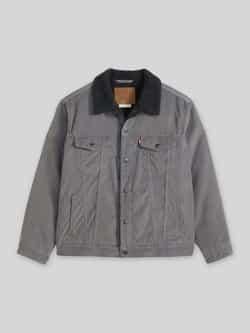 Levi's Relaxed Fit Jeansjacke aus Baumwoll-Mix mit Teddykragen