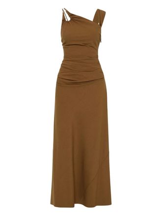 Rachel Gilbert robe longue Fitz à découpes - Marron