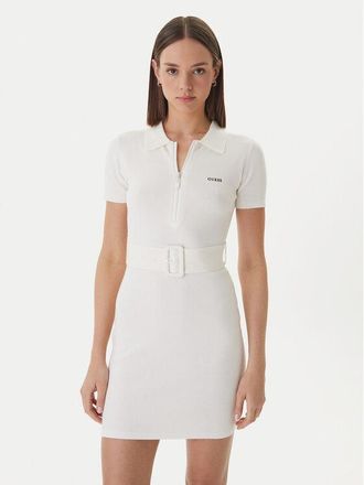 Guess Strickkleid V6RK08 Z4642 Wei&szlig; Slim Fit