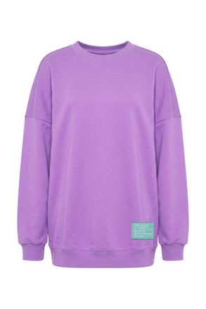 STUDIO UNTOLD Sweatshirt Sweatshirt oversized Statement Patch Langarm