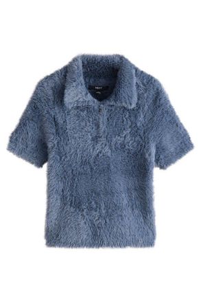 Next Polokragenpullover Kurz&auml;rmeliger Polopullover, B&auml;r (1-tlg)