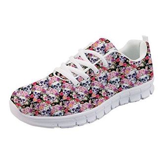 Coloranimal Chaussures plates de printemps et d&eacute;t&eacute; pour femmes avec motif dessin anim&eacute;, pour la course et la marche, 39 EU