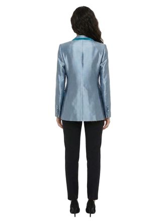 Dolce & Gabbana Womens Blue Polyamide Blazer Clothing