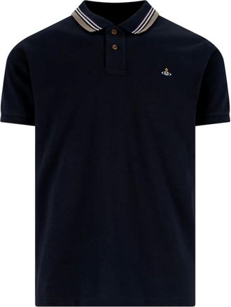 Vivienne Westwood Femme, Tops, Noir, Taille: 44 FR Polo en Piqu&eacute; de Coton