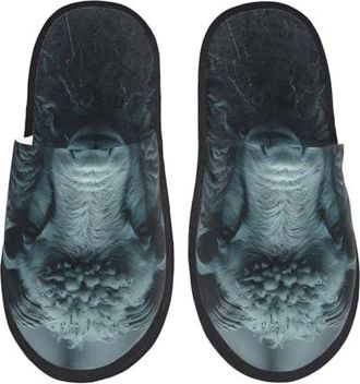 Generic Chaussons Femme Homme Portrait De Mouton De Mauvaise Humeur Imprimé Chaussons DIntérieur Antidérapantes Lavable Pantoufles DExtérieur, Pour Femmes, Ma