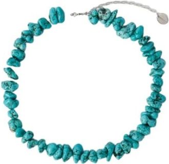 Malababa Femme, Accessoires, Bleu, Taille: ONE Size Collier Turquoise Moyen