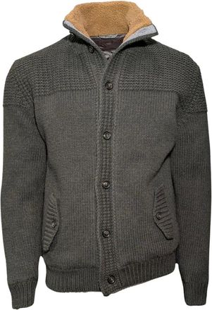 Ferrante Homme, Pulls, Vert, Taille: 2XL Chaqueta de punto acolchada