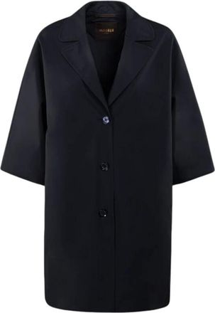 Moorer Femme, Manteaux, Bleu, Taille: 38 FR Trench-coat l&eacute;ger