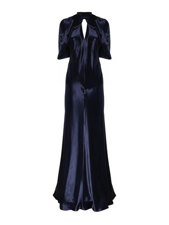 Alberta Ferretti Maxi Robe - Bleu
