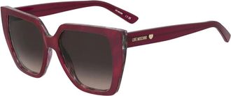 Love Moschino Femme, Accessoires, Rouge, Taille: 55 MM Mol088/S 8CQ Lunettes de soleil