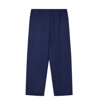 Emporio Armani Femme, Pantalons, Bleu, Taille: 40 FR ASV Flowing Micro Leopard Spot Jacquard Pantalons