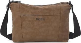 KCB Petit sac &agrave; bandouli&egrave;re Hide | Compact et pratique | Poches multifonctions avec fermeture &eacute;clair | Mat&eacute;riau r&eacute;sistant | Poign&eacute;es r&eacute;glables | 100 % v&eacute;g