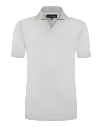 Trusted Handwork Poloshirt aus Pima-Baumwolle mit Variokragen in