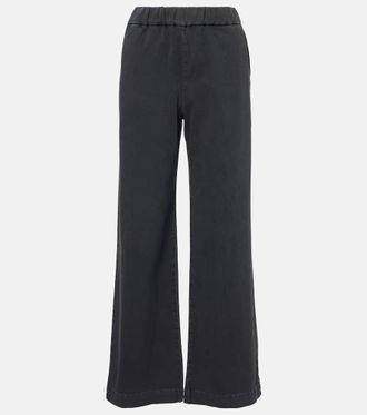 Velvet Pantalon droit Naya en coton mélangé