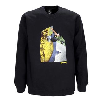 Thrasher Schwarzer Wallride Crewneck Sweatshirt - - Sweatshirts & Hoodies - Herren - Schwarzk - L