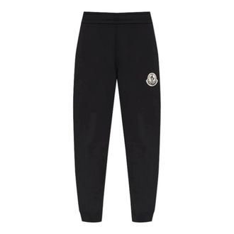 Moncler Sweatpants mit Logo-Patch - - Trousers - Herren - Schwarzk - M