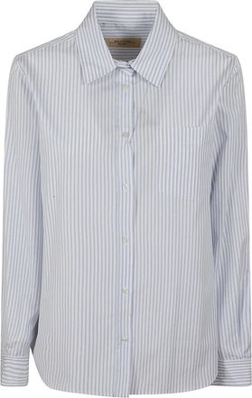 Max Mara Femme, Blouses et Chemises, Bleu, Taille: 34 FR Chemise en popeline