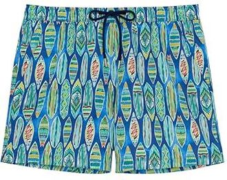 HOM Homme Short Marbella Slips De Bain, Blue Print, M EU