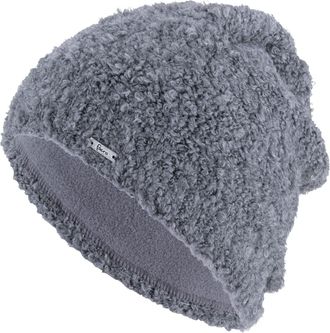 Faera weiche M&uuml;tze Damen Winterm&uuml;tze gef&uuml;ttert Grobstrick mit Fleece Futter Beanie M&uuml;tze M&auml;dchen, Farbe:Grau
