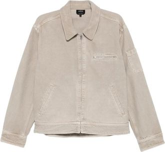 A.P.C. A. p.c. Zip-up Corduroy-collar Jacket