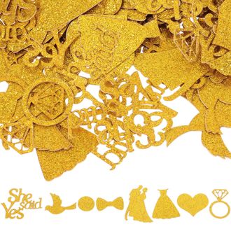 Soimiss Hochzeitskonfetti Papier Buntes Tischkonfetti für Partydekoration Leichtes Streukonfetti für Hochzeit Junggesellinnenabschied und Feierlichkeiten