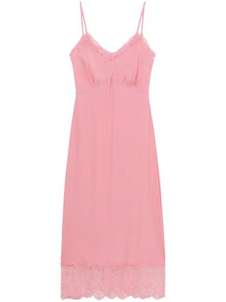 Simone Rocha robe Deep &agrave; coupe mi-longue - Rose