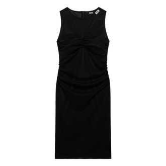GCDS Draped Midi Dress - - Dresses - Damen - Schwarzk - XL